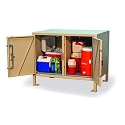 Bear Resistant Food Locker, Double Compartment - BPFL-D-30 ...