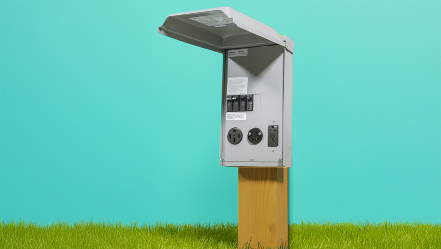 Metered Surface Mount RV Pedestals for Campgrounds & RV Parks ...